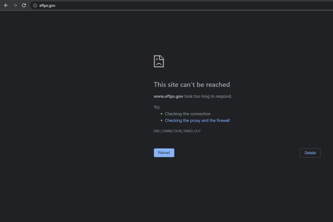 Electronic Federal Tax Payment System (EFTPS): Cyber Attack from ...